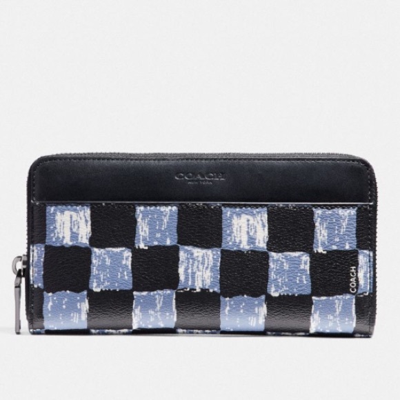 Coach | Bags | Coach Accordion Dusk Multi Checker Print Wallet | Poshmark